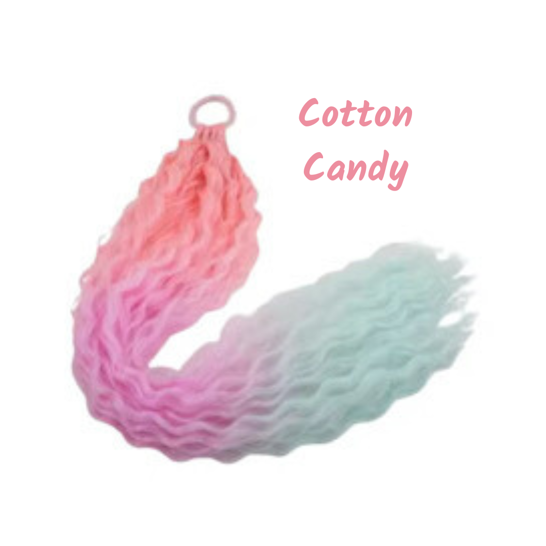 Long Mermaid Waves FACTORY SECOND (read description) - Cotton Candy ...