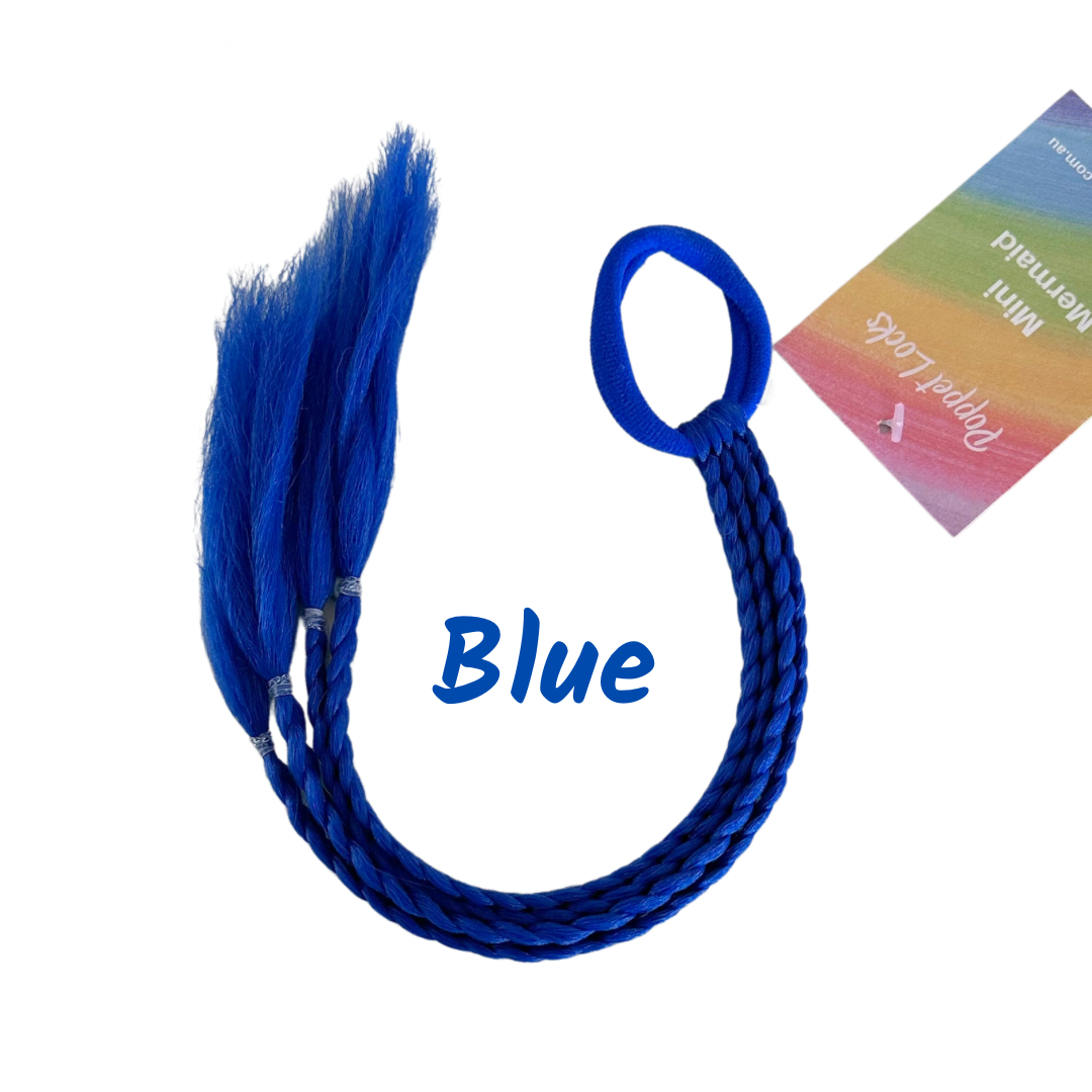 Mini Mermaid Ponytail - Blue 12" – Poppet Locks