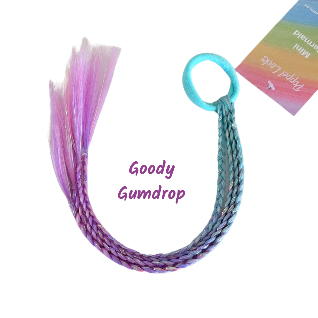12" Mini Mermaid Ponytail - Goody Gumdrop - restock 2025 – Poppet Locks