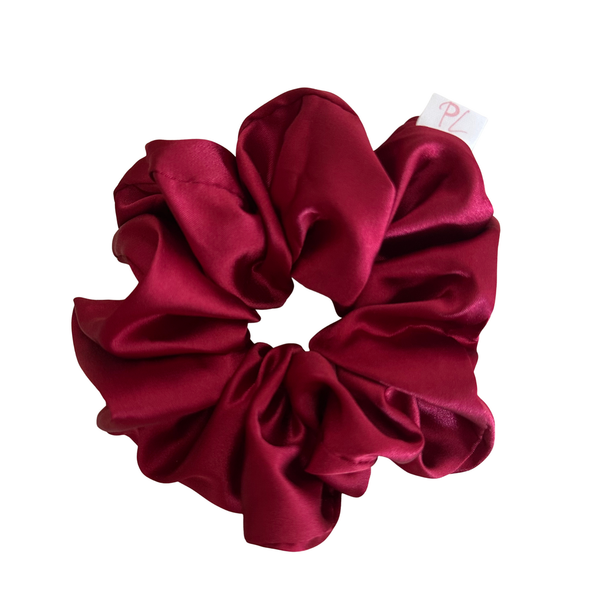 Maroon XL Satin Scrunchie – Poppet Locks