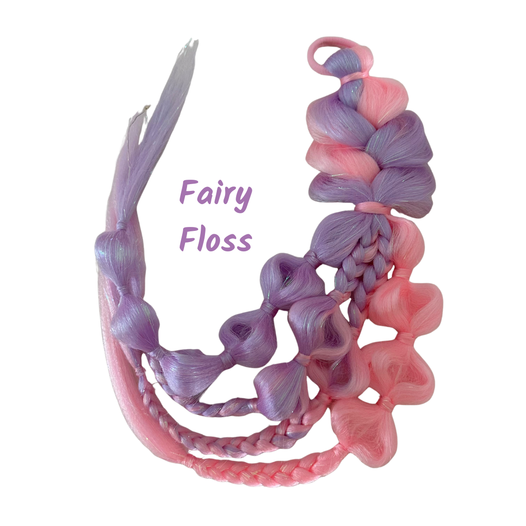 Long LED Bubble Pony - Fairy Floss mix - 20” – Poppet Locks