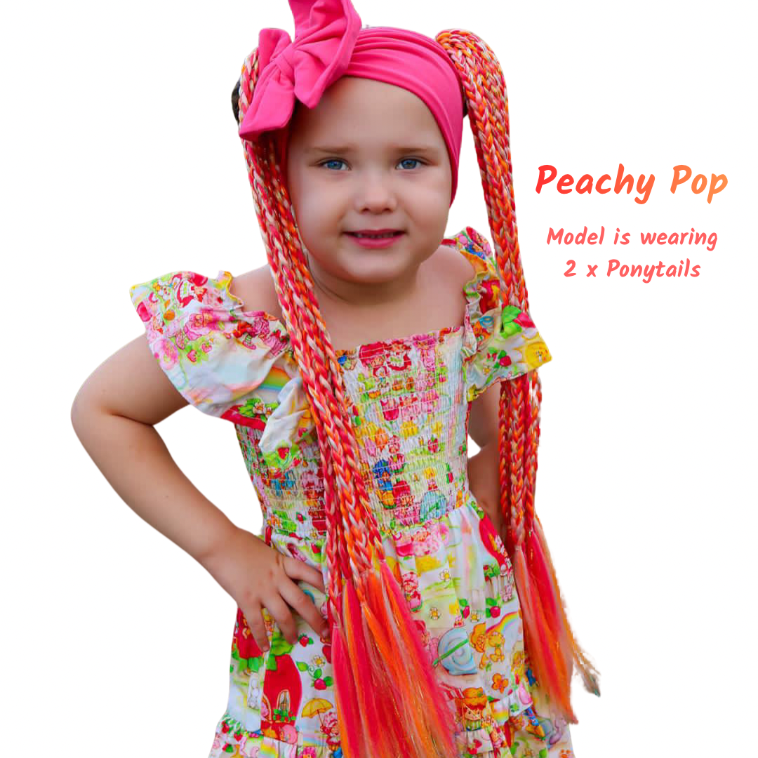 Peachy Pop Mermaid Pony - 24” – Poppet Locks