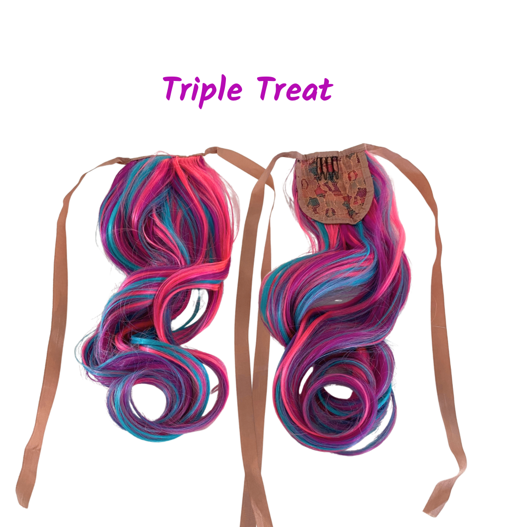 Little Mermaid Waves - Tie in hair extension - Triple Treat - 16 ...
