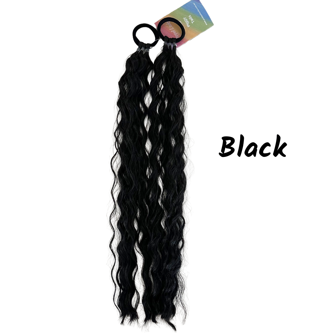16" Little Mermaid Wave Set - Black – Poppet Locks