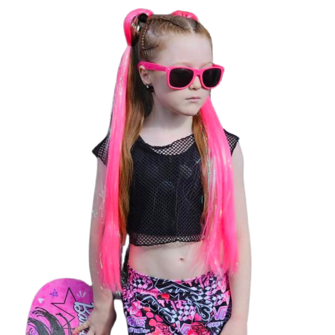 Unicorn Piggy tails -Barbie Shimmer - 26" – Poppet Locks